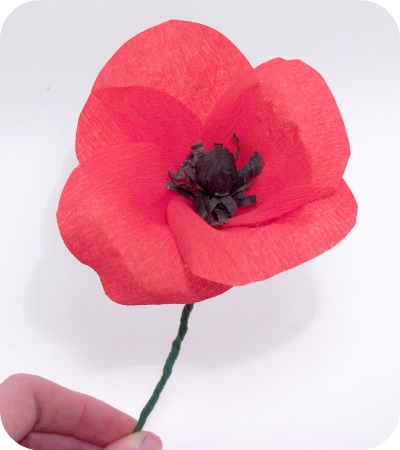 PerlillaPets: Tutorial: crepe paper poppy!