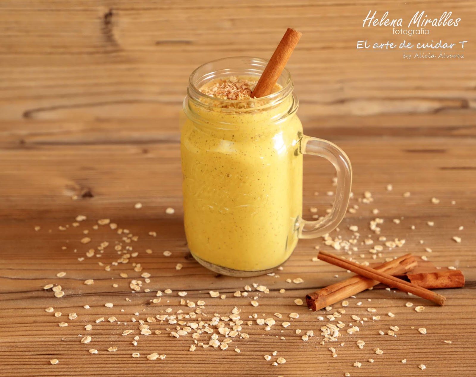 Batido de mango chai sin lactosa ni azúcares añadidos