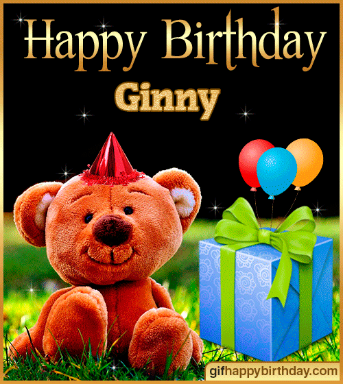 Wish Happy Birthday GIFs with Name Ginny