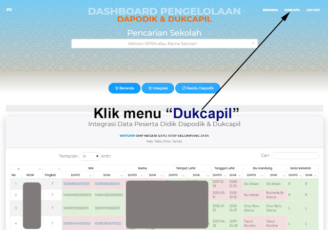Cara Cek Integrasi Data Peserta Didik di Dapodik dan Dukcapil Tahun ...