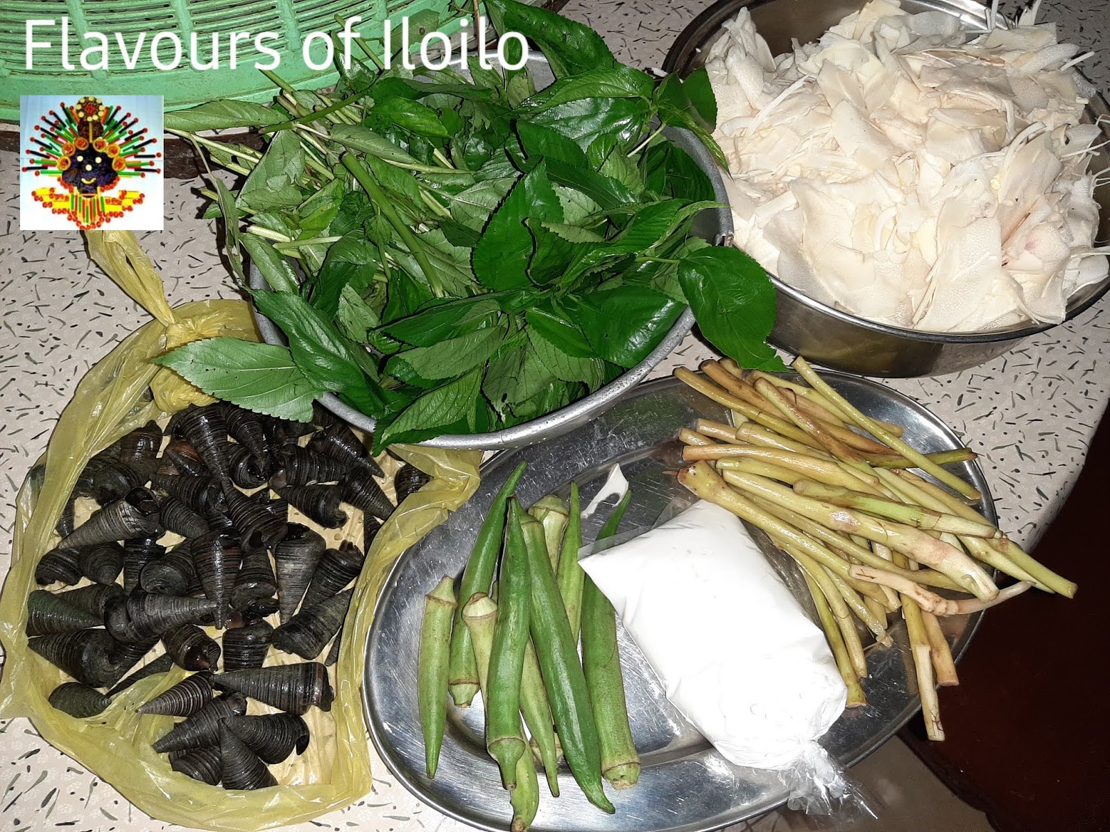 Ginata-ang Tambo (Labong) with Bago-ngon, Saluyot, Okra and Takway