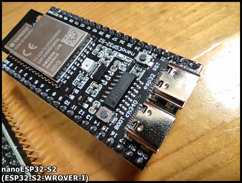 Embedded things: ESP32-S2 dev. board: ESP32-S2-Saola-1 and nanoESP32-S2