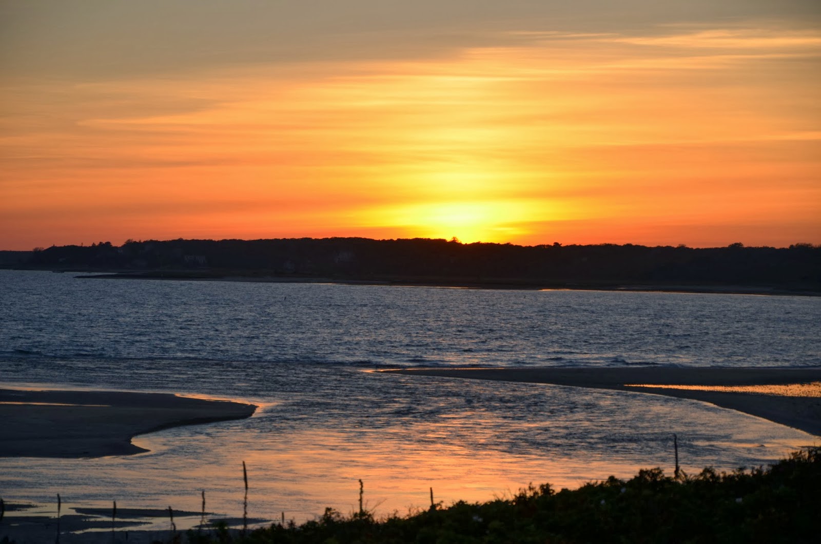In the Little Yellow House: Cape Cod Sunsets