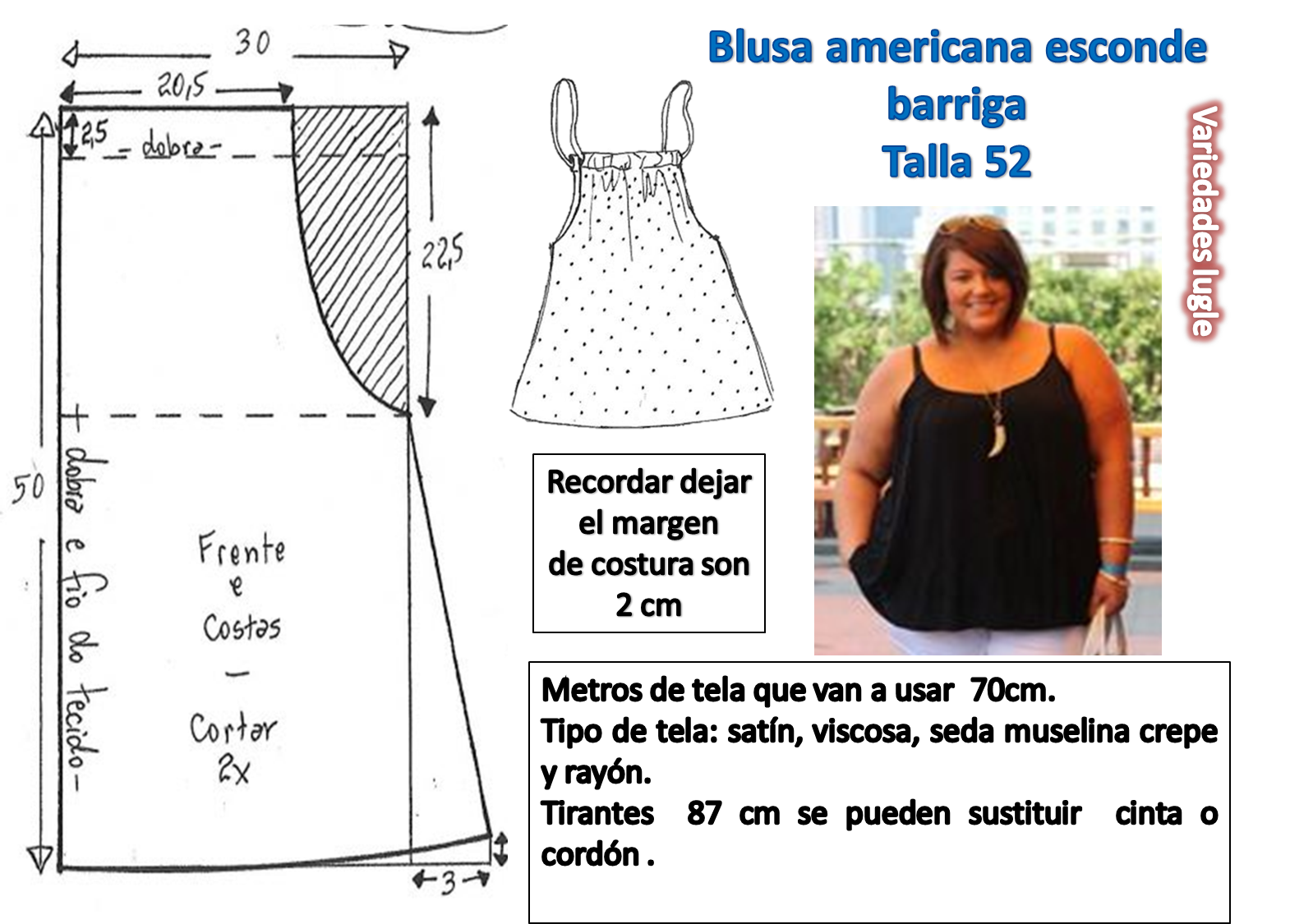 PATRONES GRATIS TALLAS GRANDES