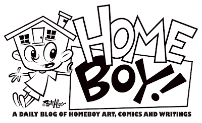 Homeboy Comics Daily Blog: (Day 1) Homeboy Blog Header Black & White ...