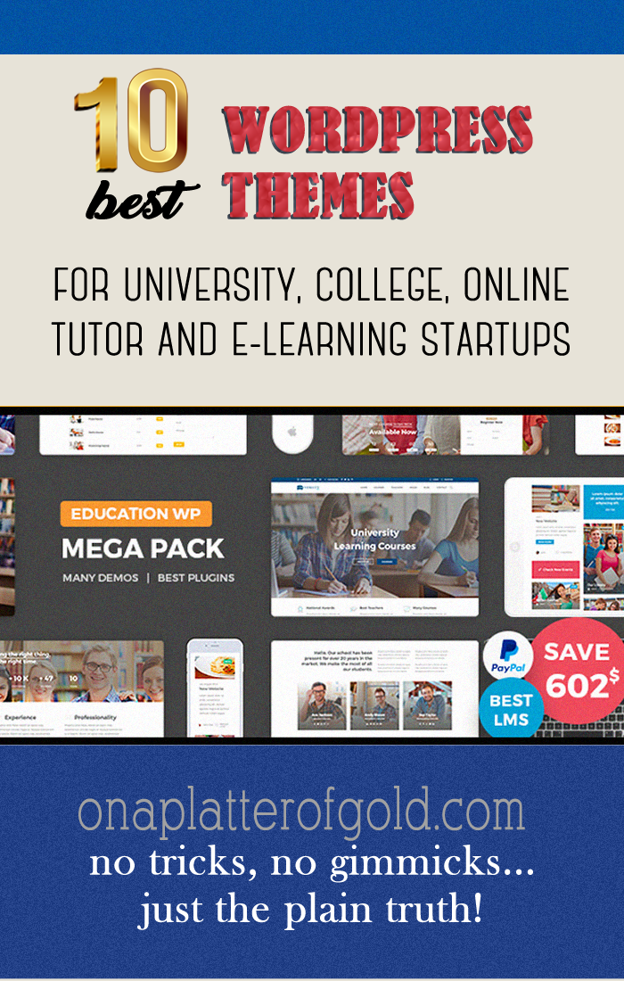 10 Best WordPress Themes For University And eLearning Startups