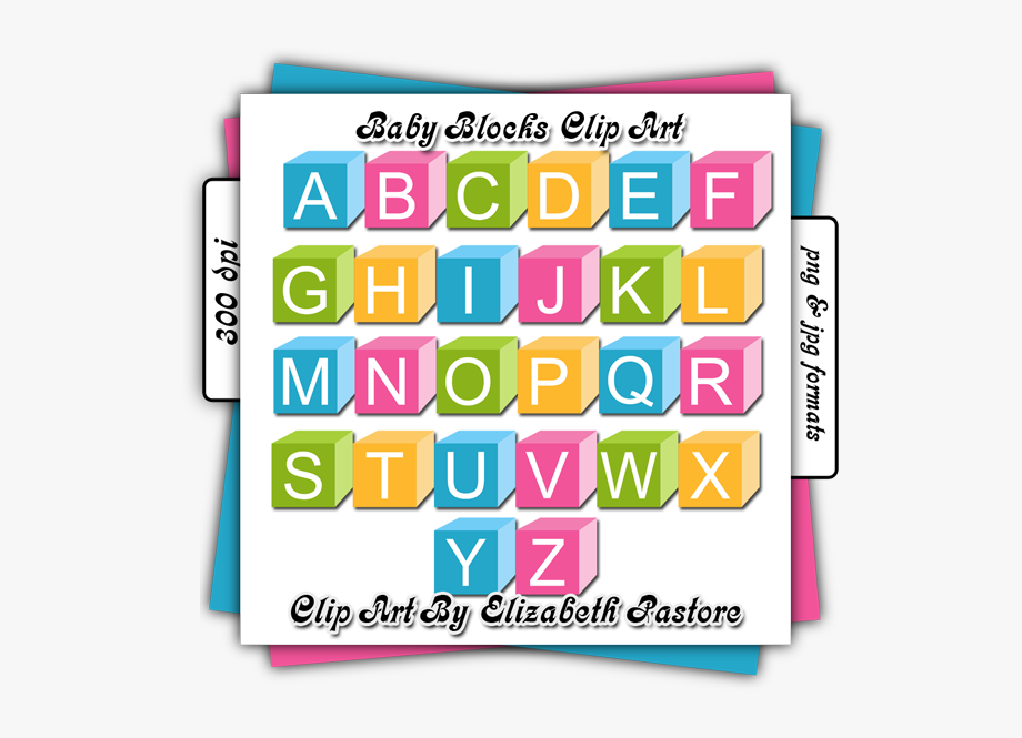 Alphabet Block Letters Clip Art - Formal Letter