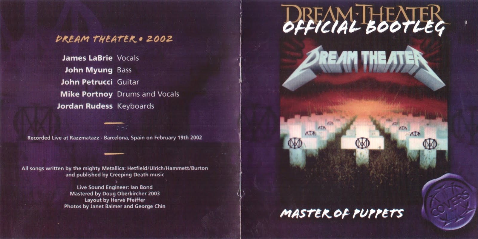 Cries from the Quiet World: Dream Theater "Official Bootleg: Master Of Puppets"