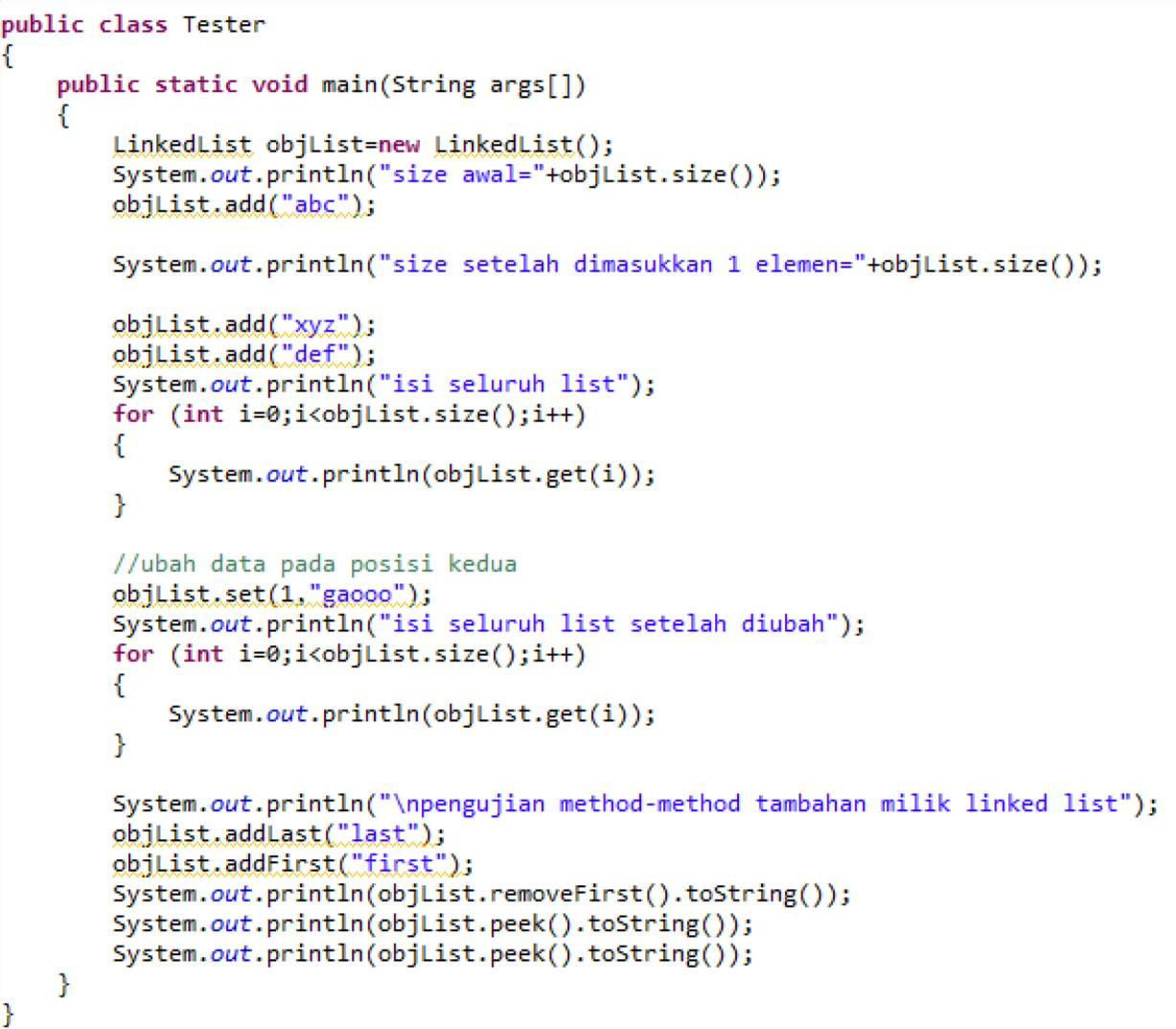 Algoritma dan Struktur Data : Linked List dan ADT List