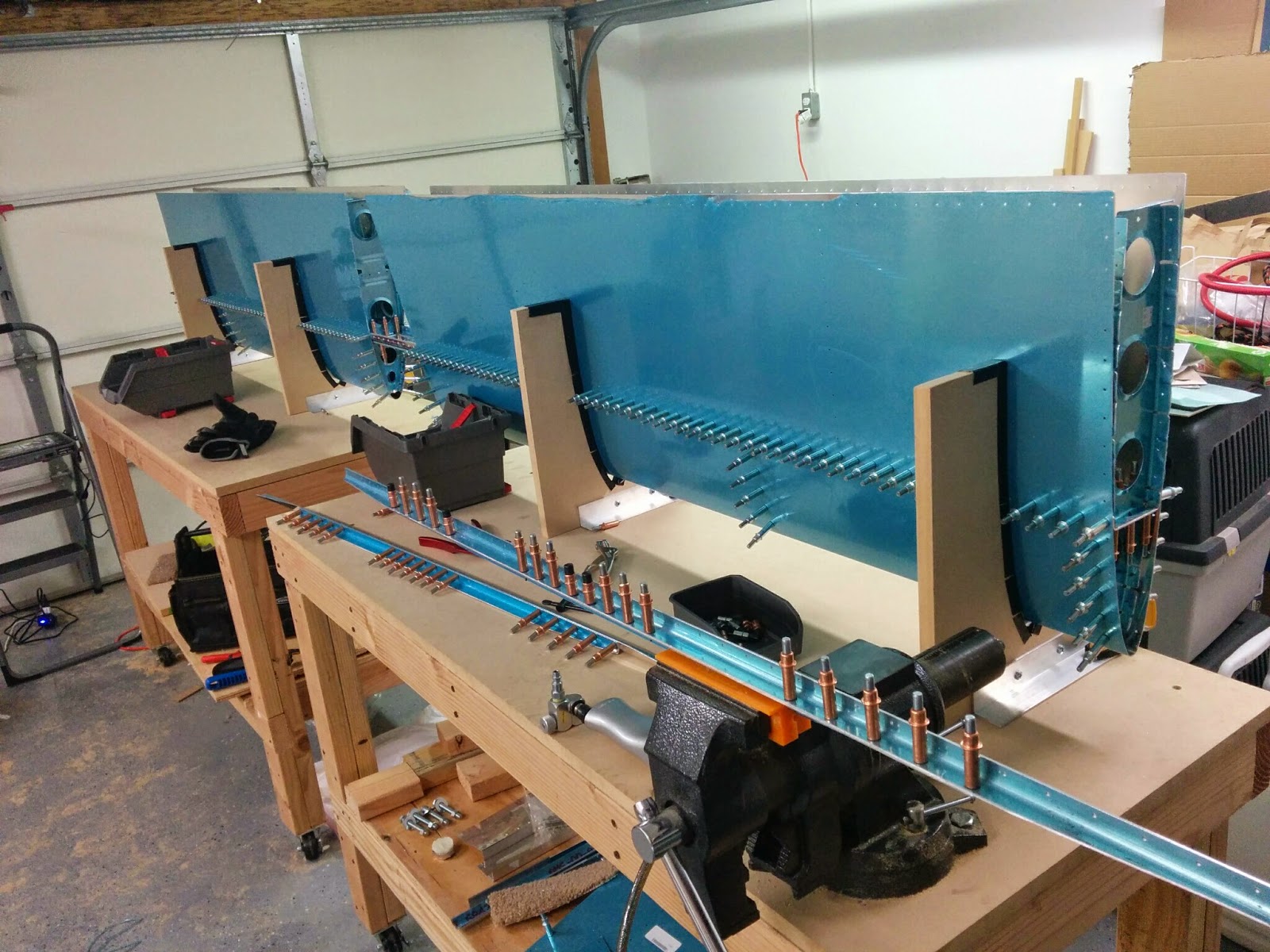 Damazio family's RV-10 project: Horizontal stabilizer assembly