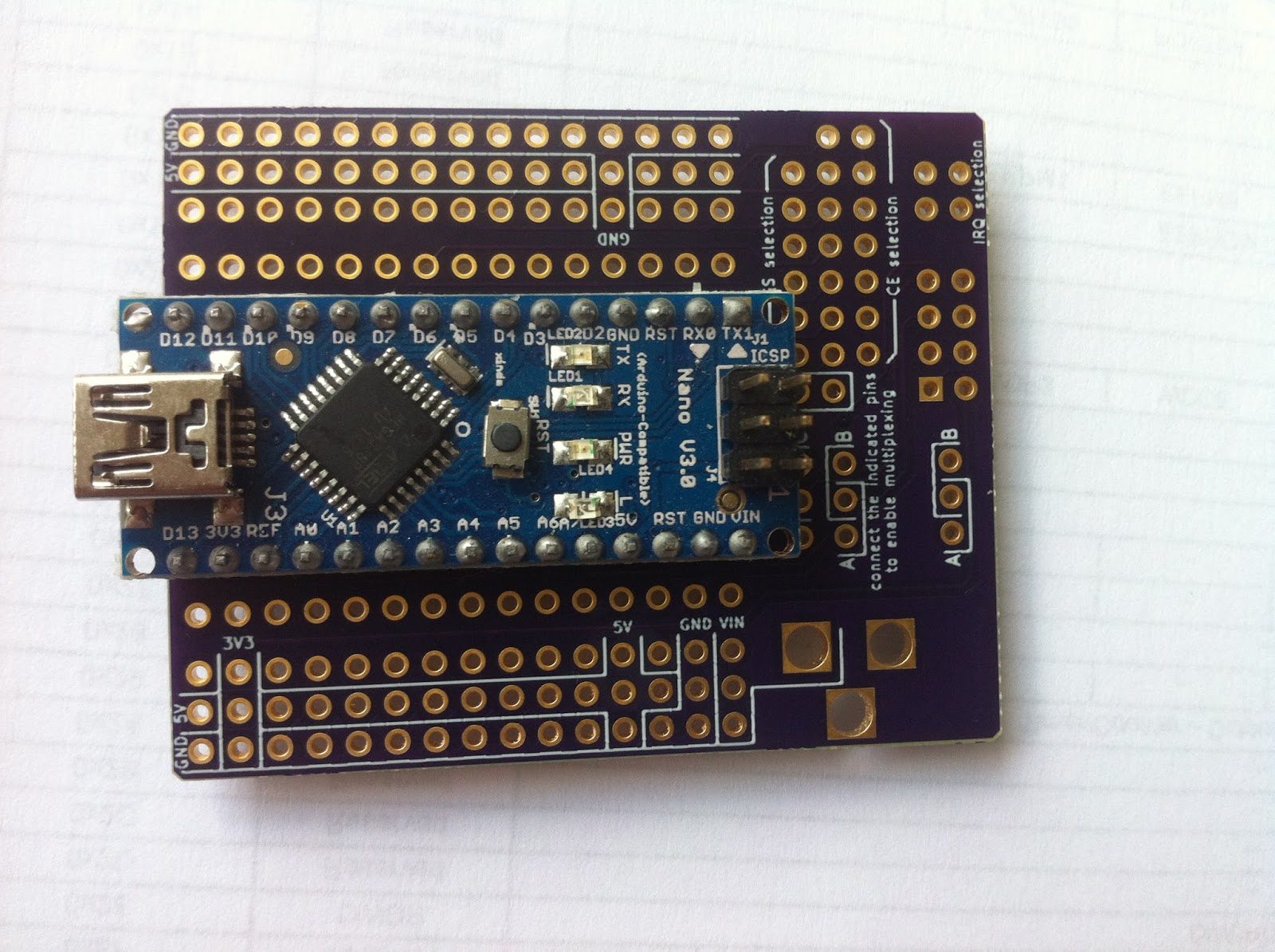 DvdDouden's Arduino Projects: Arduino Nano + nRF24L01+ prototyping ...