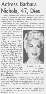 Barbara Nichols ~ Pin-Up Girl