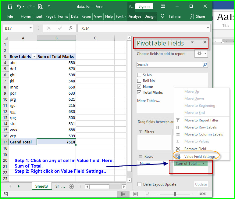 Learn Excel Pivot Table to skill up - Simplest Example
