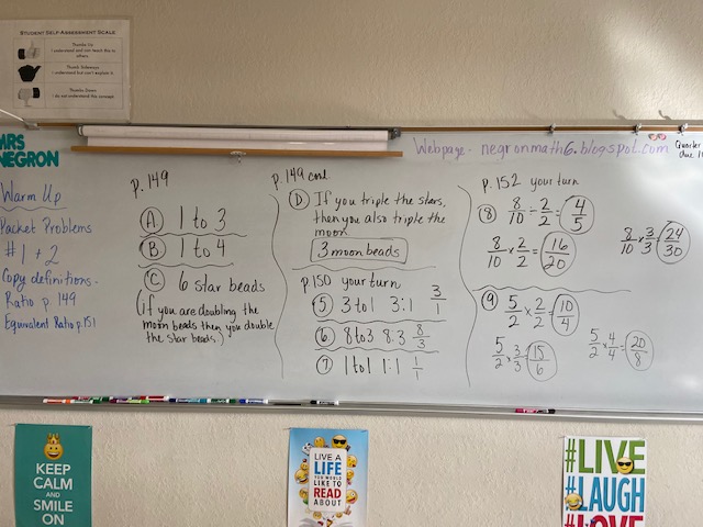 Mrs. Negron 6th Grade Math Class: Lesson 6.1 Ratios