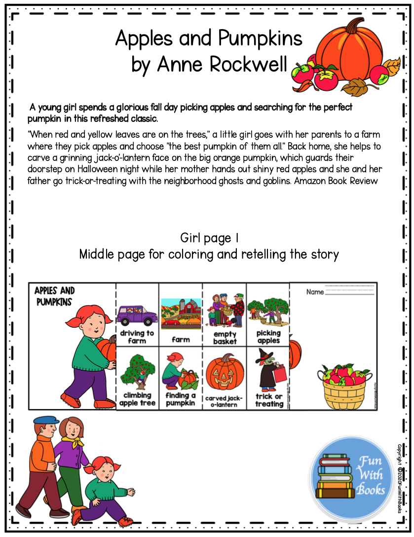 APPLES AND PUMPKINS BOOK UNIT AND CRAFT ~ Book Units by Lynn