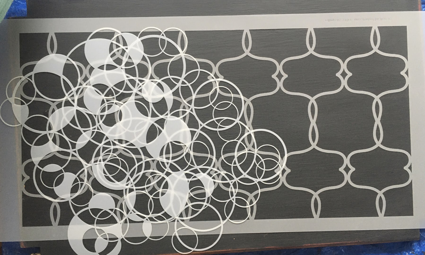 StencilGirl Talk: Circus Tea Cart - Using Home Decor Stencils with Geri ...