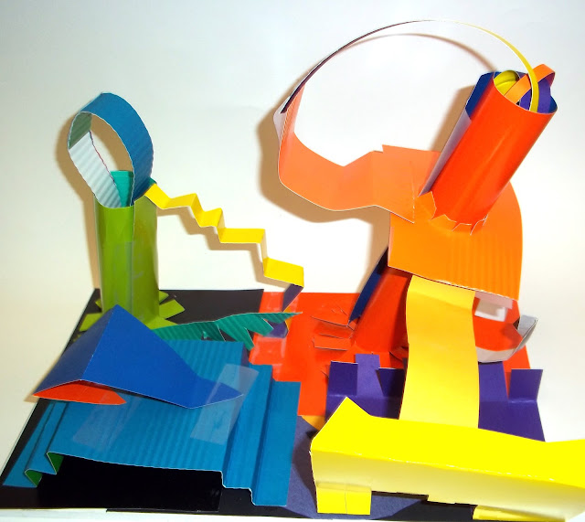 Monument Valley Regional Middle School Art Class: Paper Sculptures 5th ...