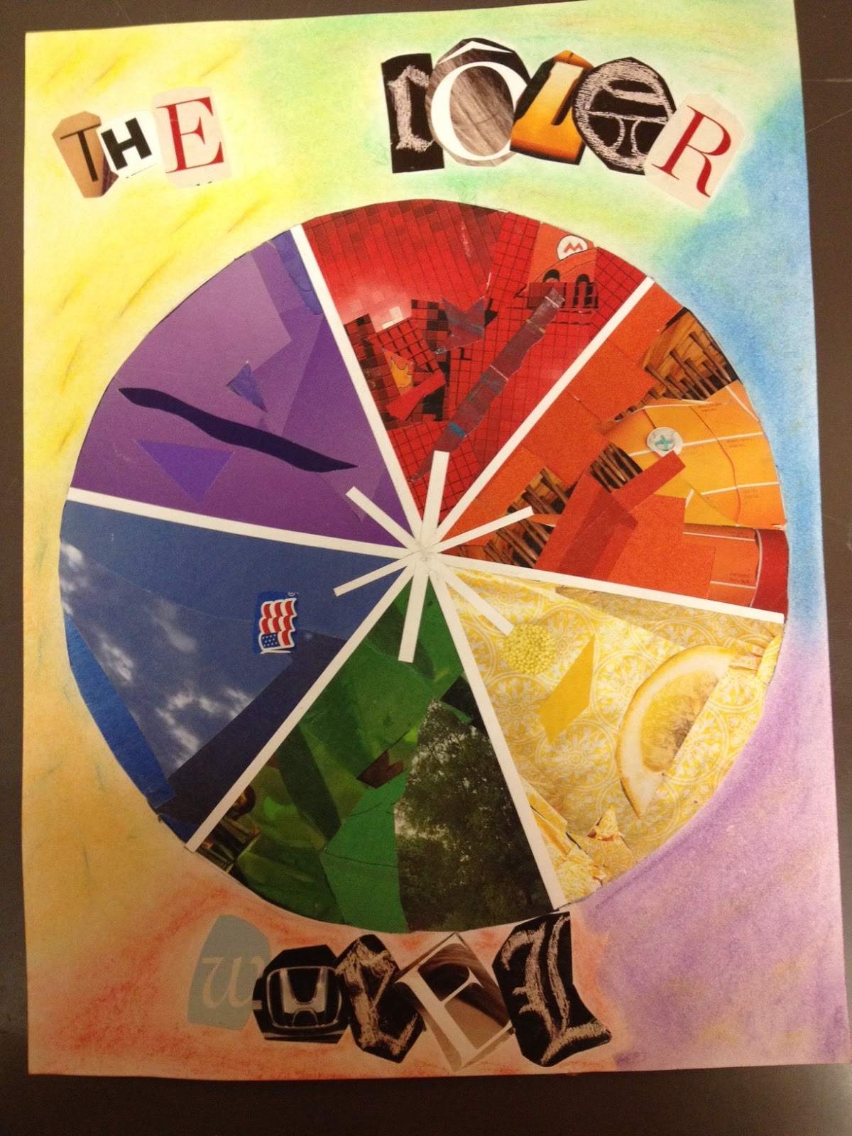 PCSST Art Studio!: Color Wheel - Collage