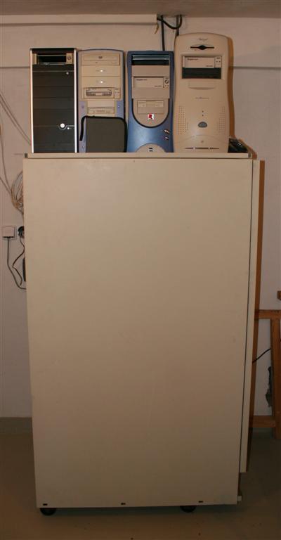 Smithfarm - the Brain: Basement computer rack