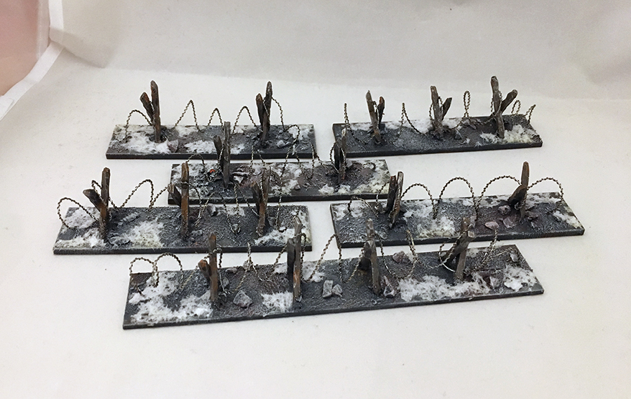 Sword of templar: Terrain showcase - winter barbwire