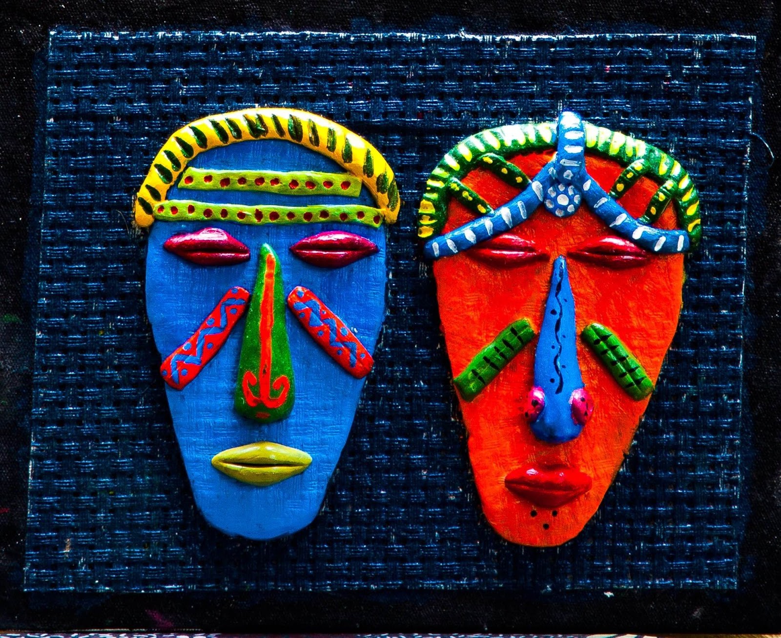 Kayal's Kitchen: African Mask Mural, Day and Night Painting, Day and ...