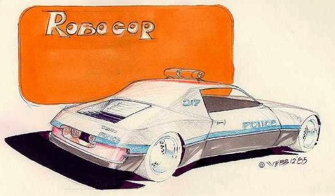 Never Before Seen ROBOCOP Car Concept Art by Robert Webb « Film Sketchr