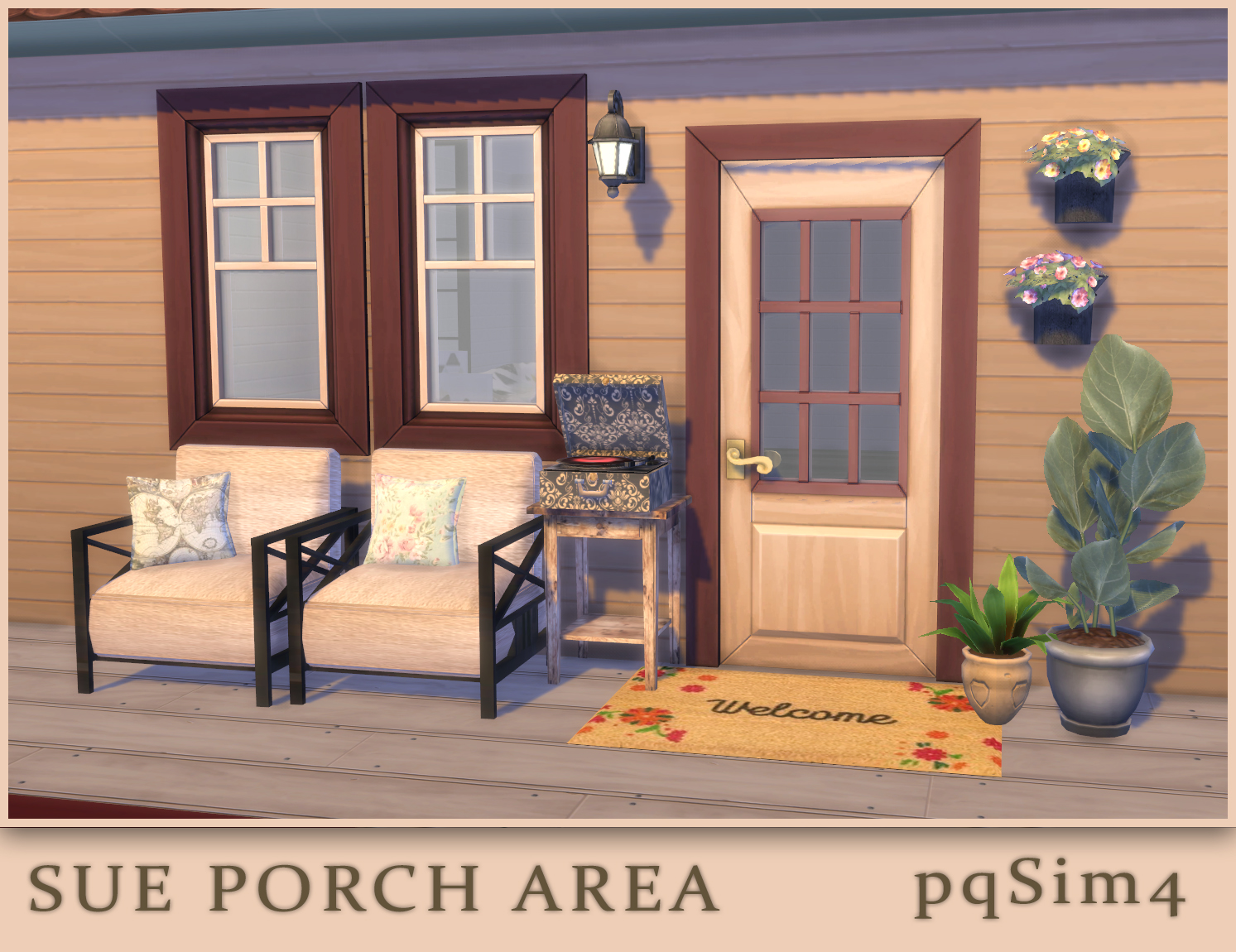 Porch Area. The Sims 4 Custom Content.