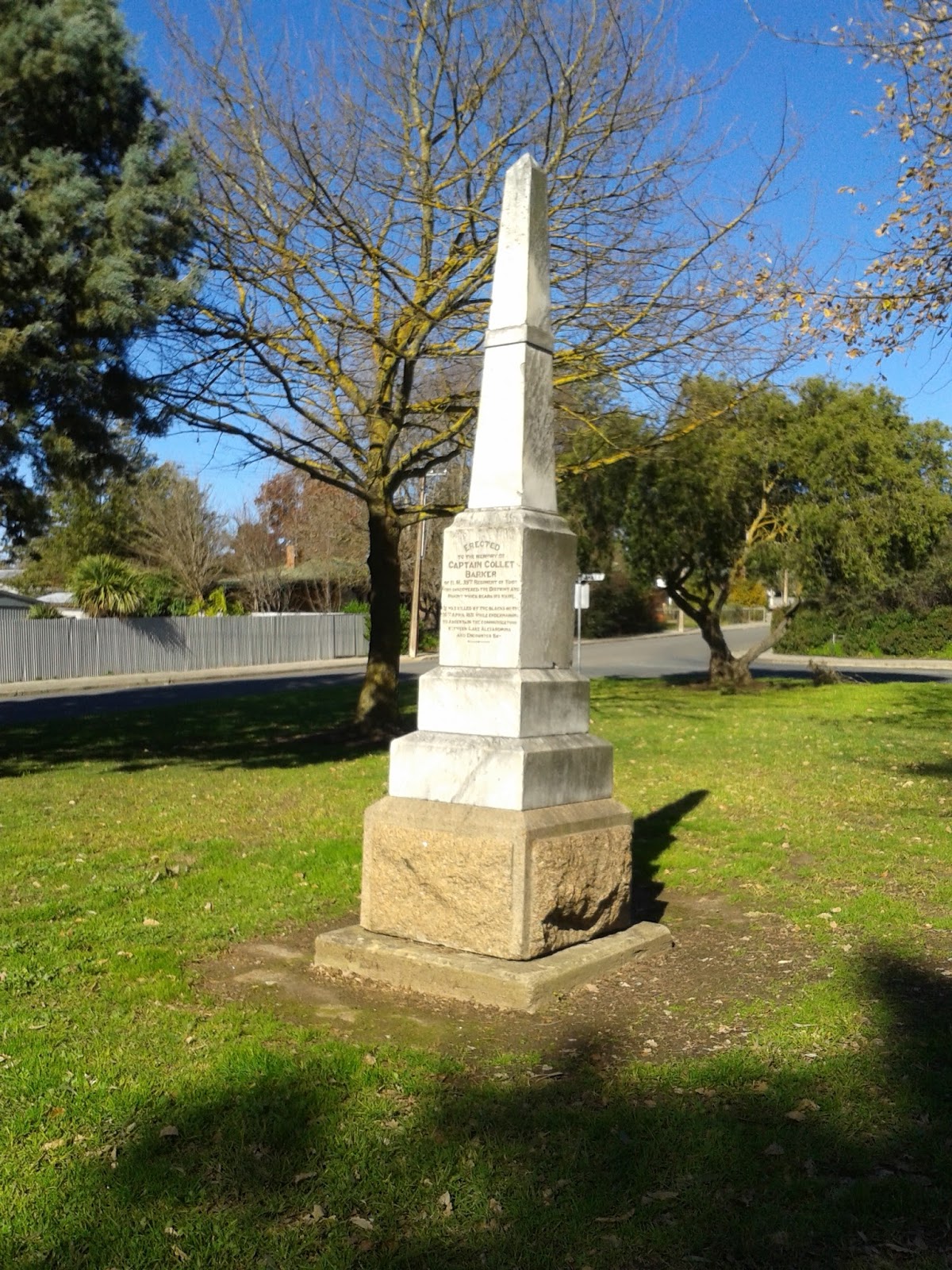 wooly: To the memory of Captain Collet Barker