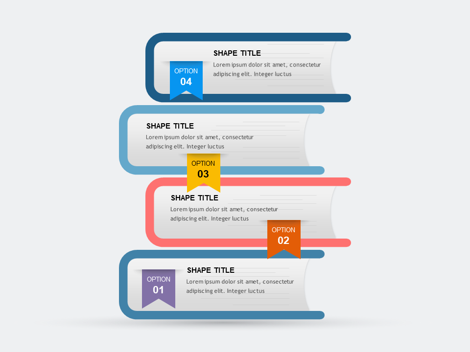 Hardcover Book Step PowerPoint Templates - PowerPoint Free