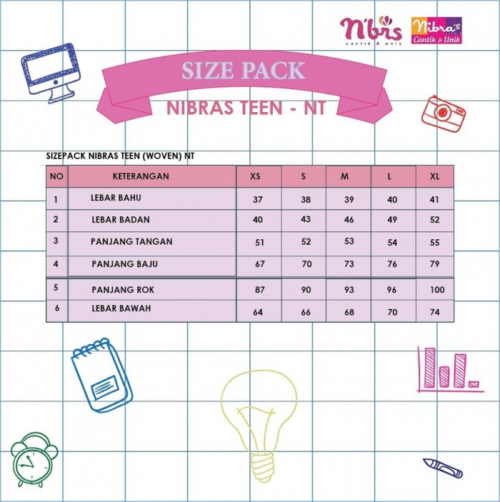 KOLEKSI SETELAN NIBRAS TEEN TERBARU NT 55