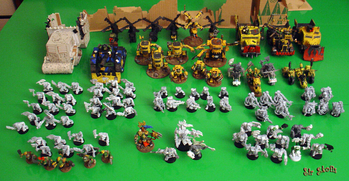 Sir Skofis's Workshop: Group pics of our Space Marine, Ork and Necron ...