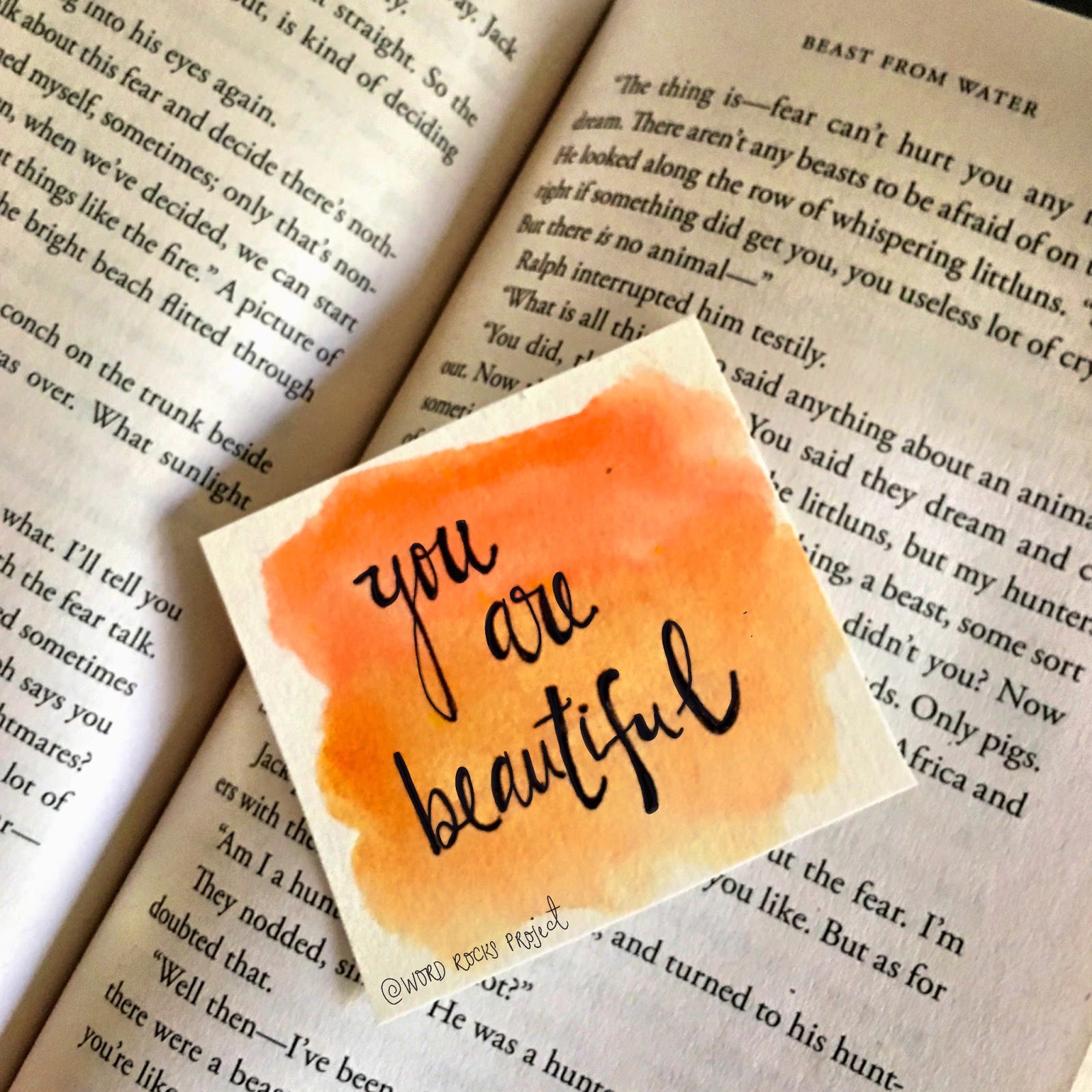 Watercolor kind notes to strangers