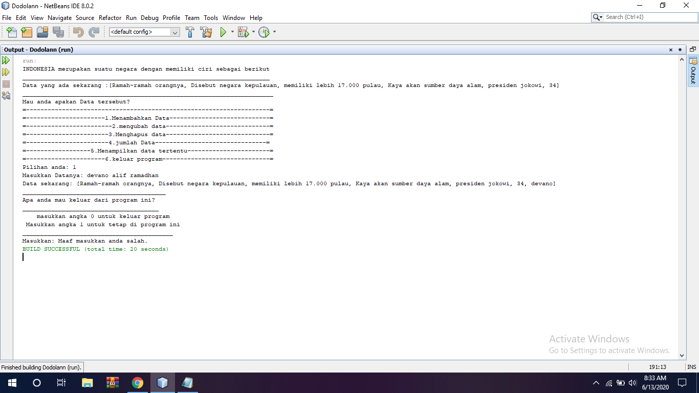 Contoh program arraylist di netbeans - Pemuda Teknik