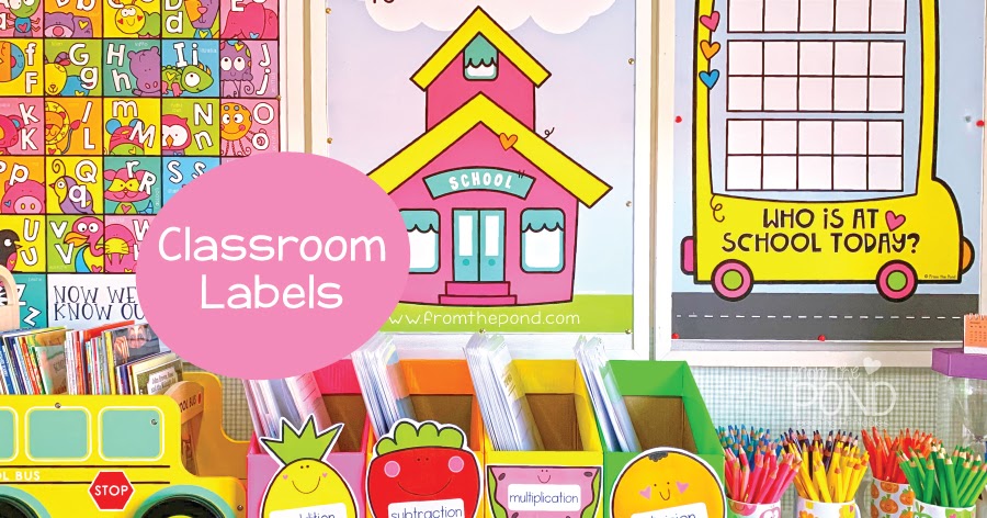 Classroom Labels | From the Pond