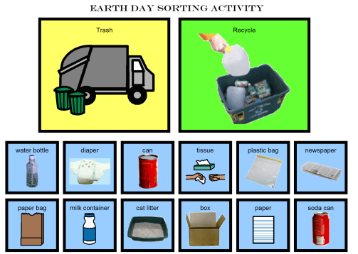 Speech & Language 101: Earth Day is for Sorting (the Trash)