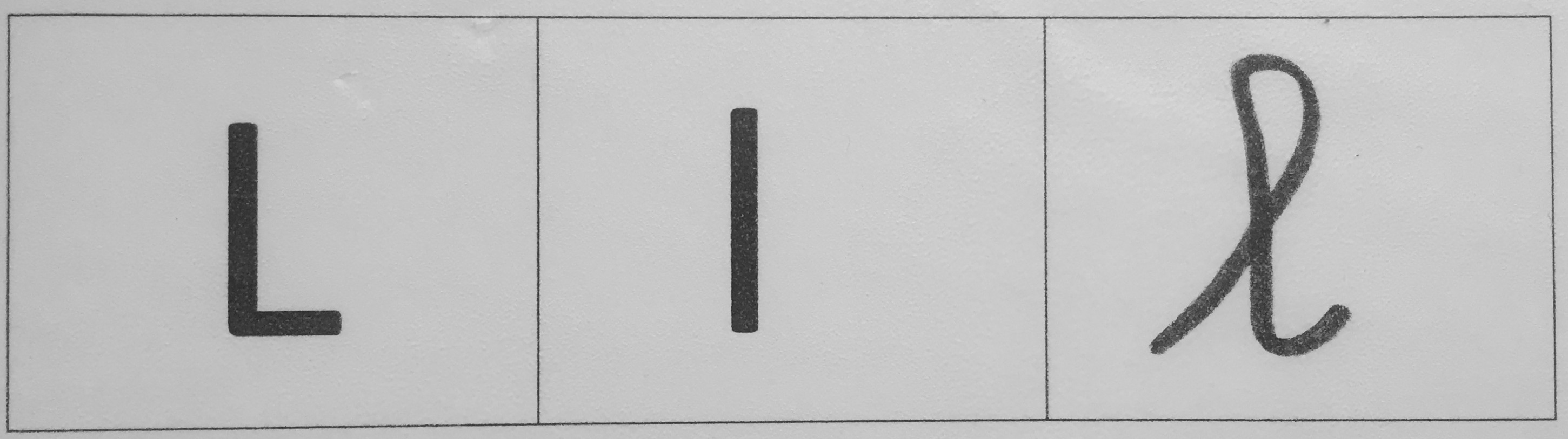 Trois petits tours: La lettre L