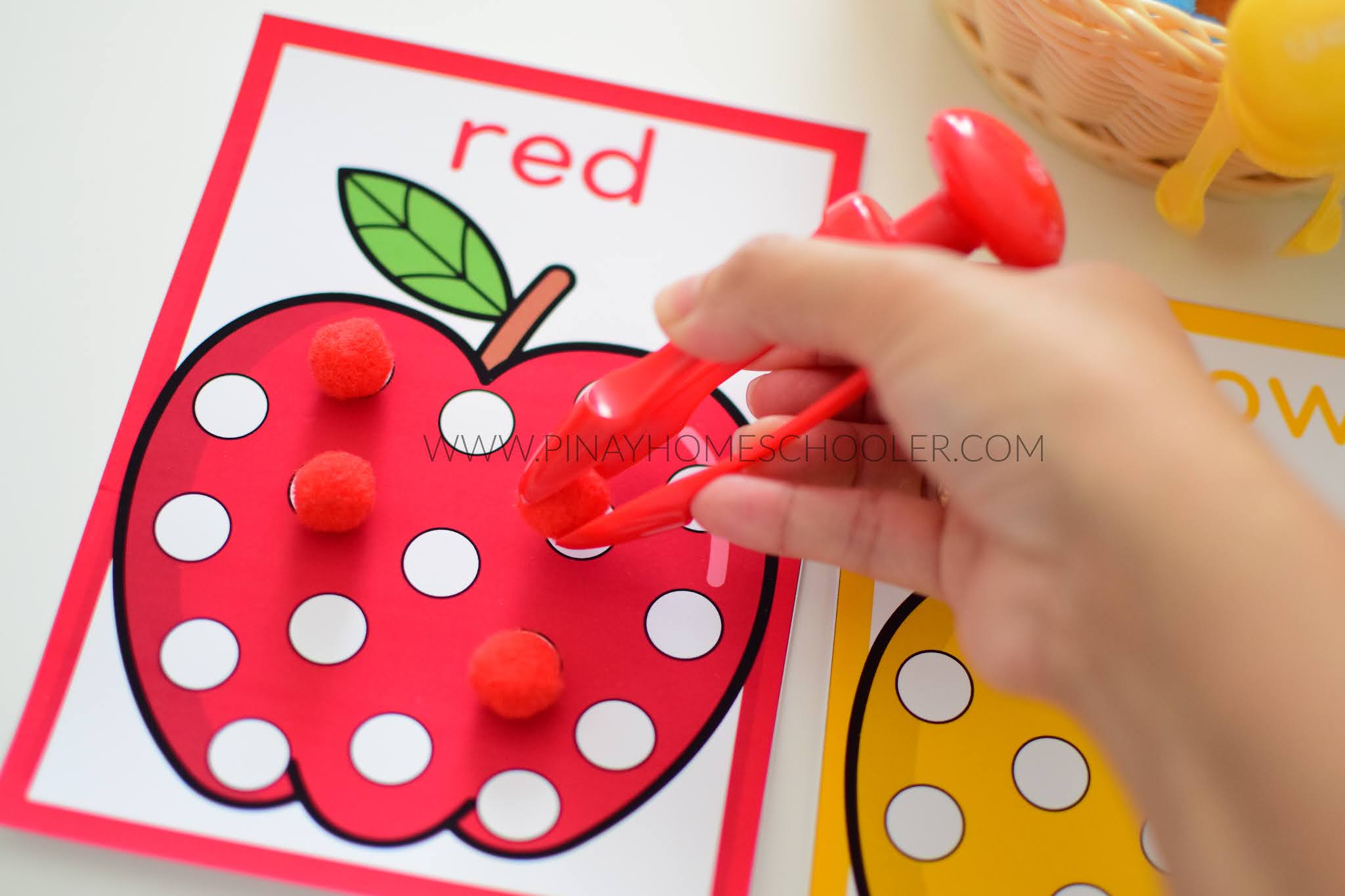 Apple Themed Preschool Math and Literacy Center | The Pinay Homeschooler