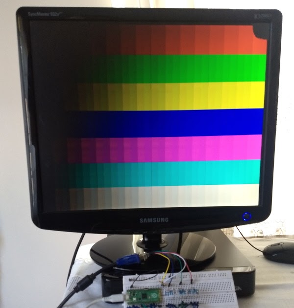 DQSoft: Raspberry Pi Pico: Gerando Vídeo VGA Colorido