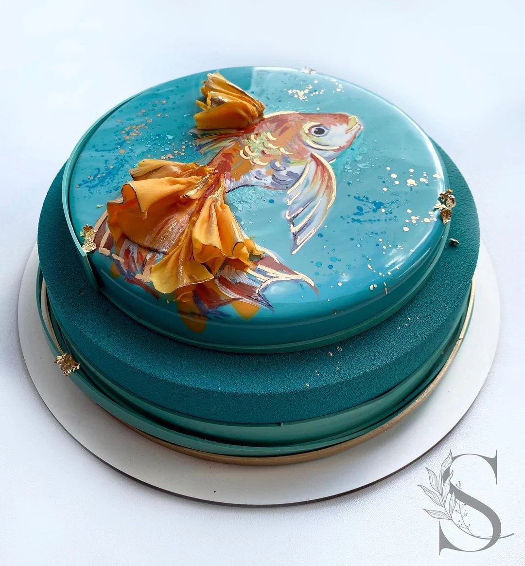 15 Hand-painted animal cake design by Slivki_vrn | Melody Jacob