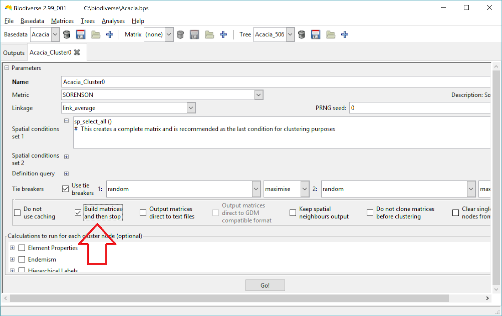 Biodiverse analysis software: 2018
