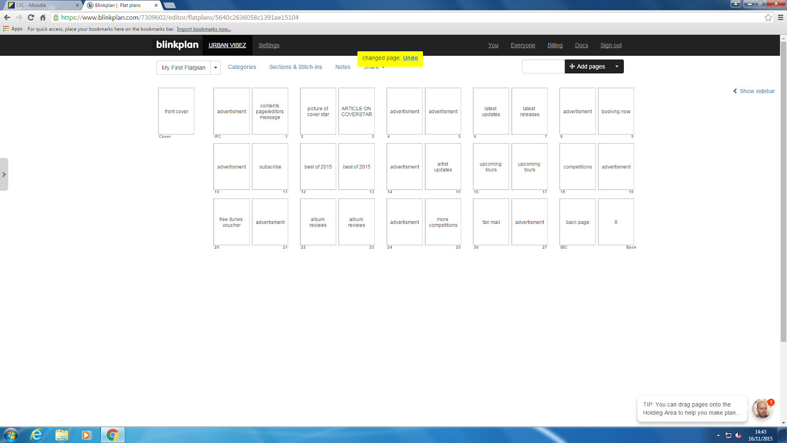 Melissa's Media Blog: Magazine Flatplan