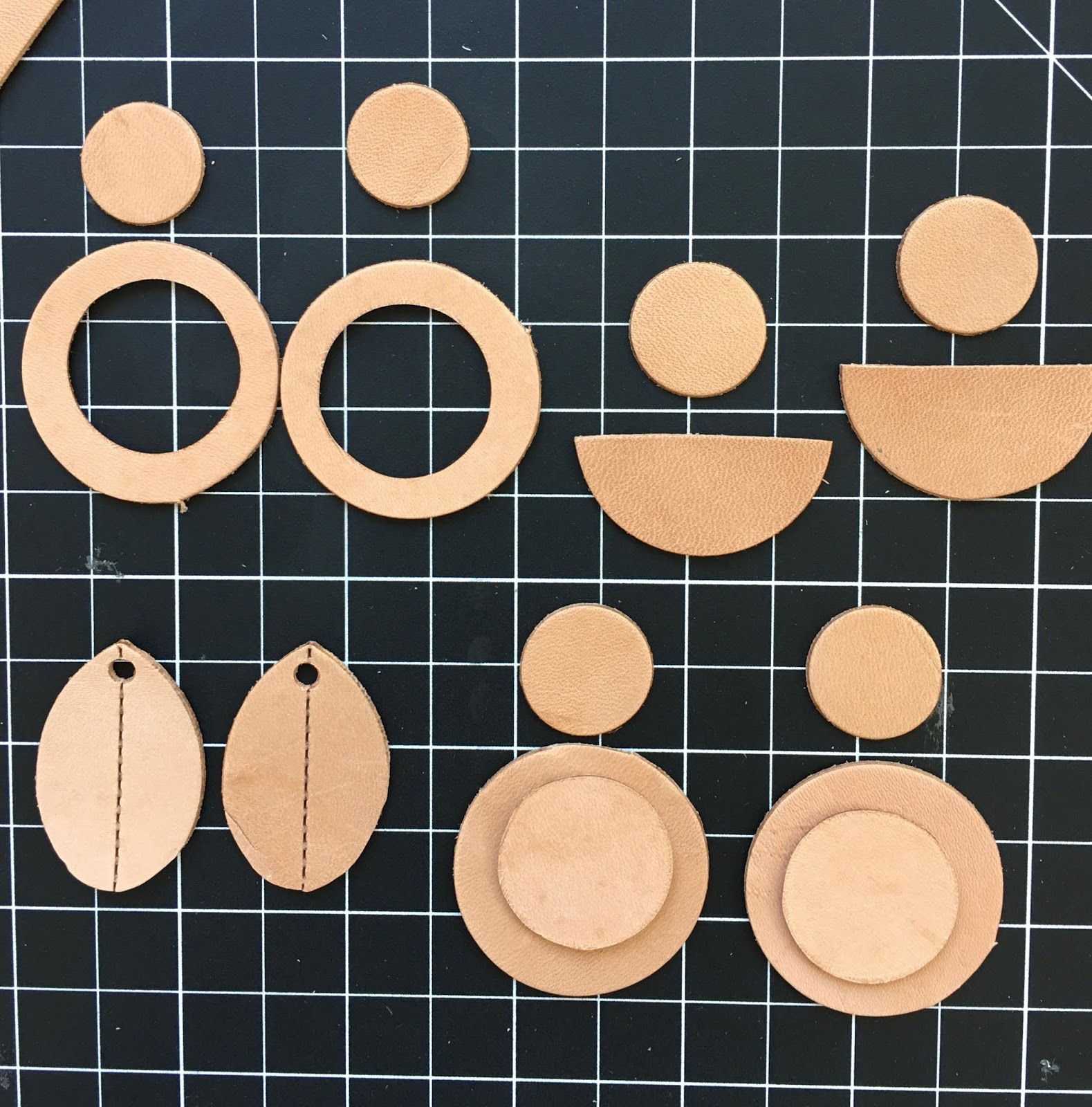 StencilGirl Talk: Modern Leather Earrings Embellished with StencilGirl ...