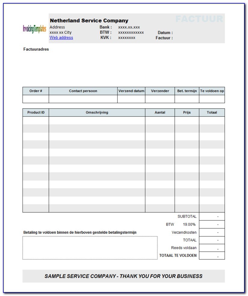 Open Office Invoice Template Free - Invoice Template