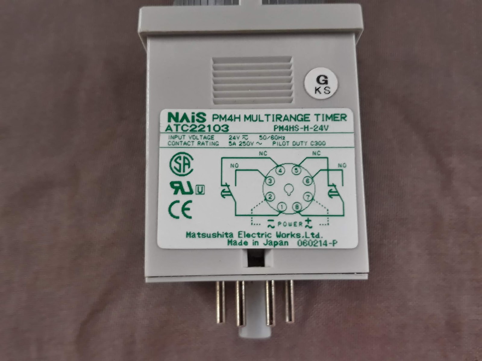 NAIS PM4H-S MULTI RANGE TIMER PM4HS-H-24V 0-50 SEC TIMER