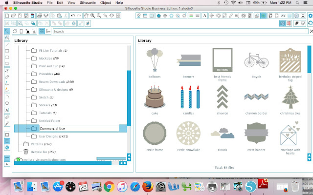 Organizing Commericial Use Files in Silhouette Studio Library Folders ...