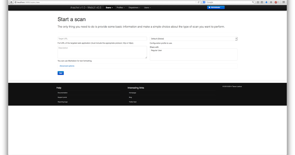 Arachni V151 Web Application Security Scanner Framework Kitploit Pentest Tools For Your