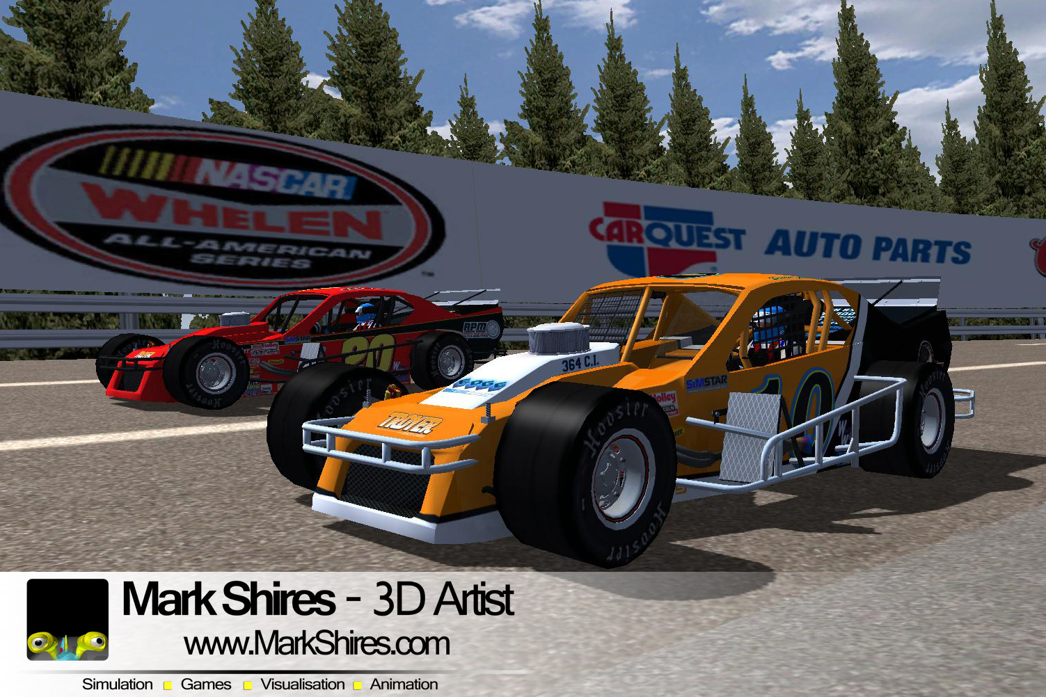 Mark Shires - 3D Artist: Modified Late Model 3D Car for rFactor