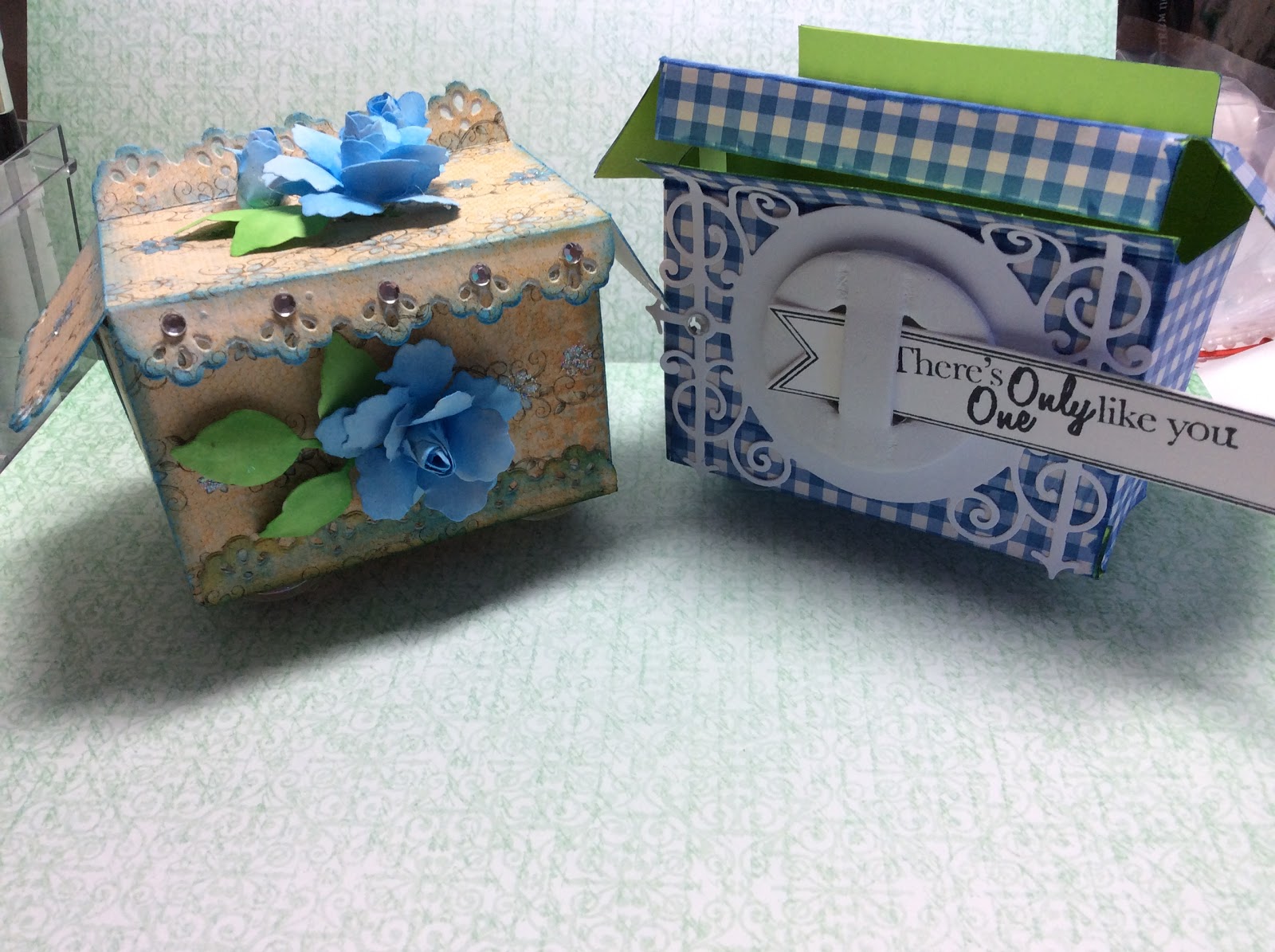 3D Design Cards: Keepsake Box and Treasure Box for Boys