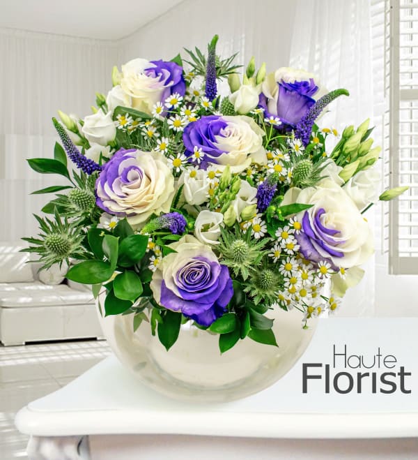 Two Tone Azure Rose's with Prestige Flowers | Joanna Victoria