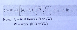 THERMOFLUIDS: APPLICATION OF STEADY FLOW EQUATION